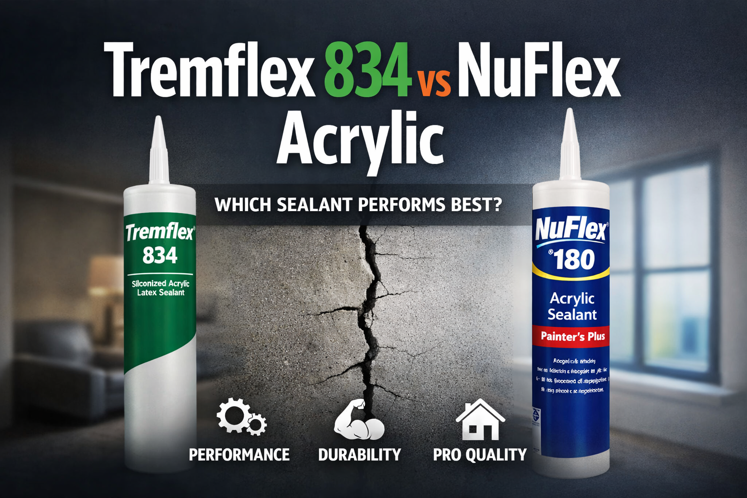 Tremflex 834 vs NuFlex Acrylic: Best Acrylic Sealant for Professional ...